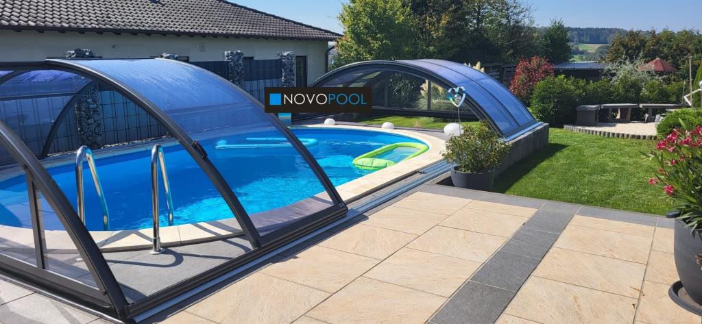 Albixon Pool Überdachung Klasik 60x 71 Gratis Dolphin E10 Vivapool ...