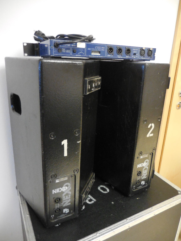 NEXO PS 10 SET PS10 TD Controller Haubencase mit Blue Wheels Amping in ...